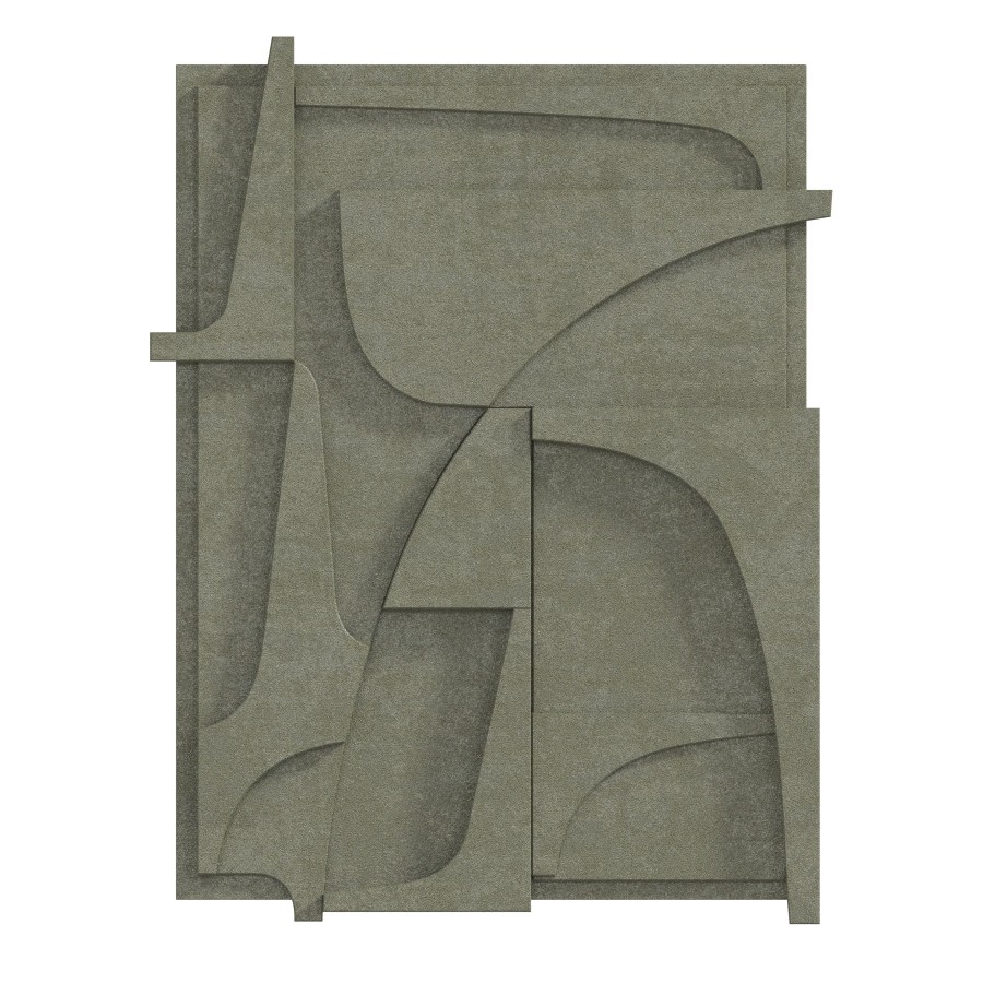 Atelier Plateau 1136 Green Wall Art Work Decor - 3D Model for Corona
