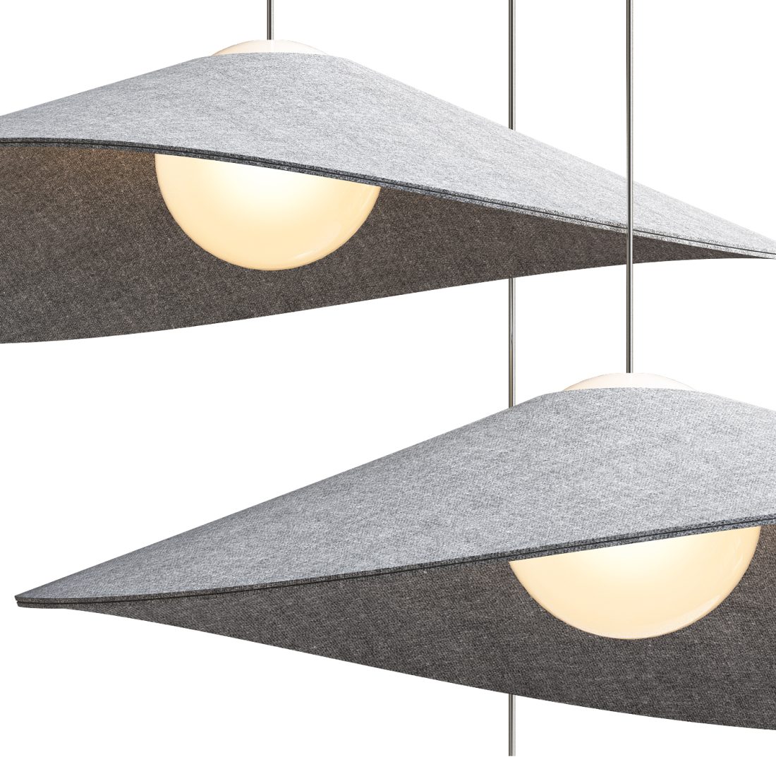 Bola Felt Pendant - 3D Model for VRay