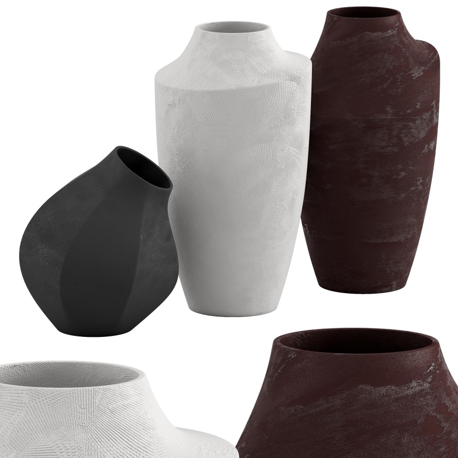 Decorative Ceramic Vase - 3D Model for VRay, Corona