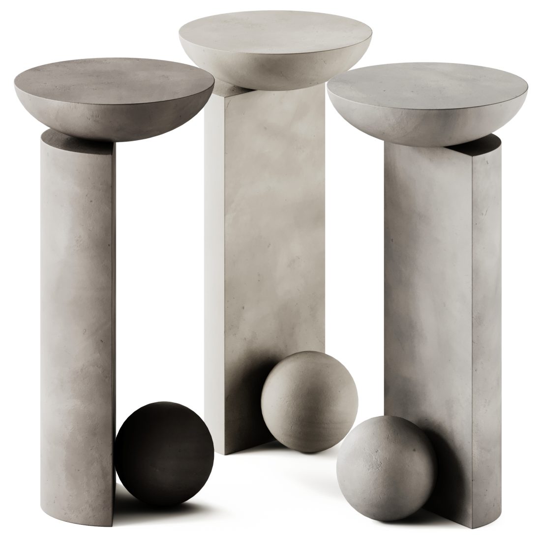 Coito Sculptural Side Table By Pedro Paulo Venzon - 3D Model for Corona