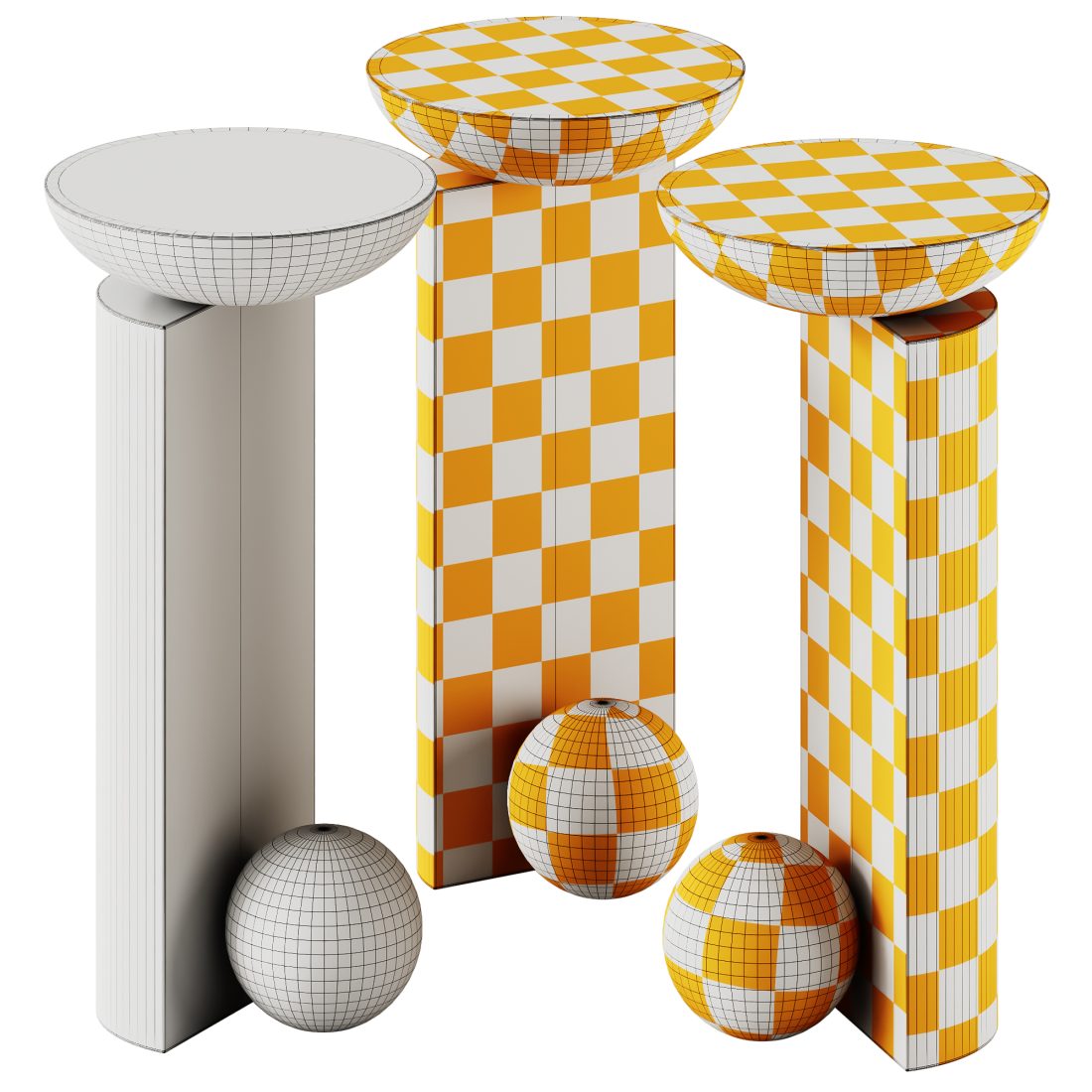 Coito Sculptural Side Table By Pedro Paulo Venzon - 3D Model for Corona