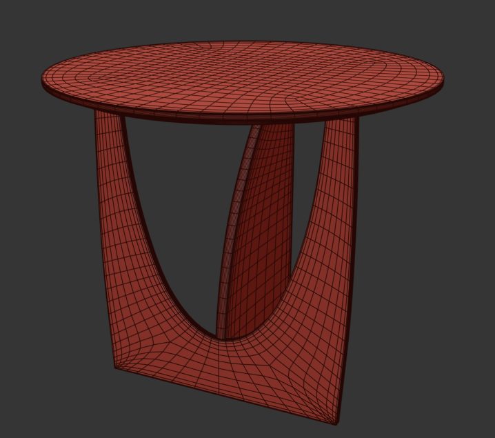 Industry West_geometric Side Table - 3D Model for FStorm