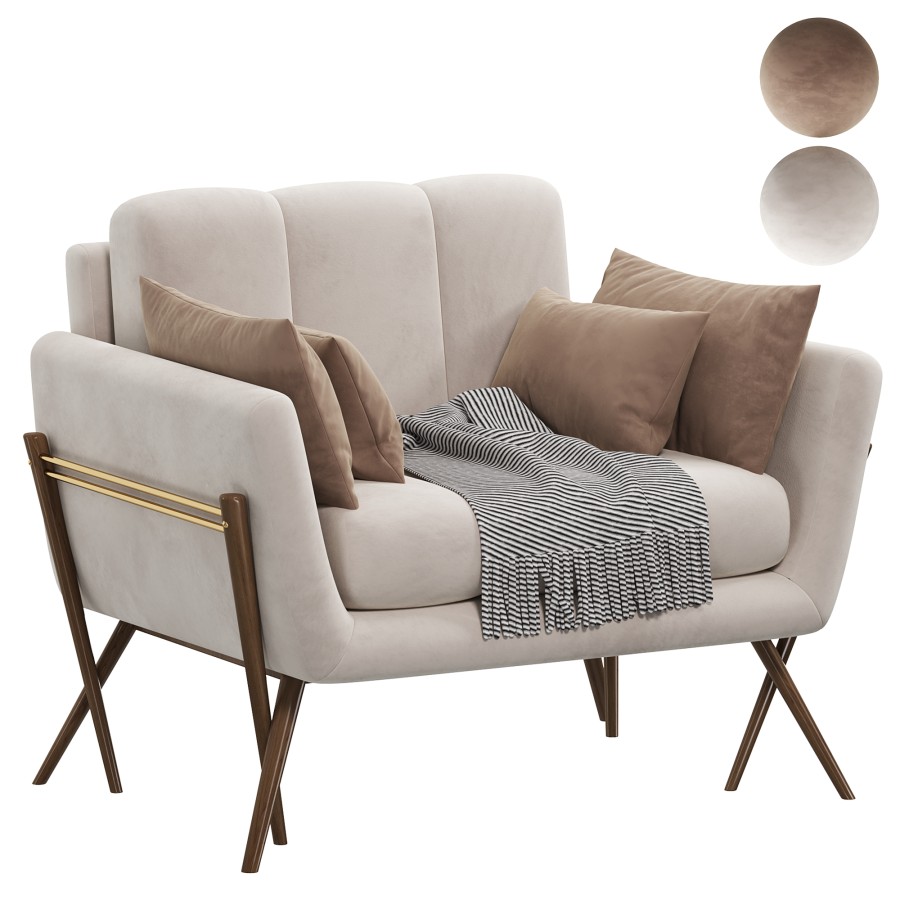 Nukie Armchair By Muranti 3D Model for Corona | CGMood