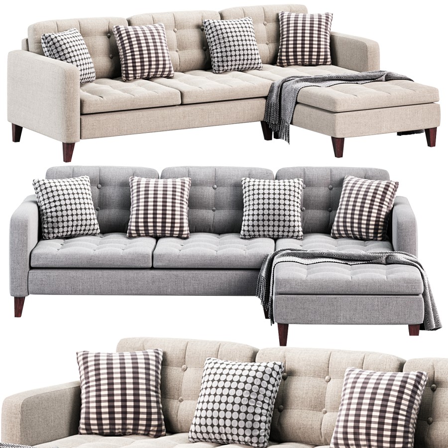 Corner Sofa F74 By Delavega 3D Model for Corona | CGMood