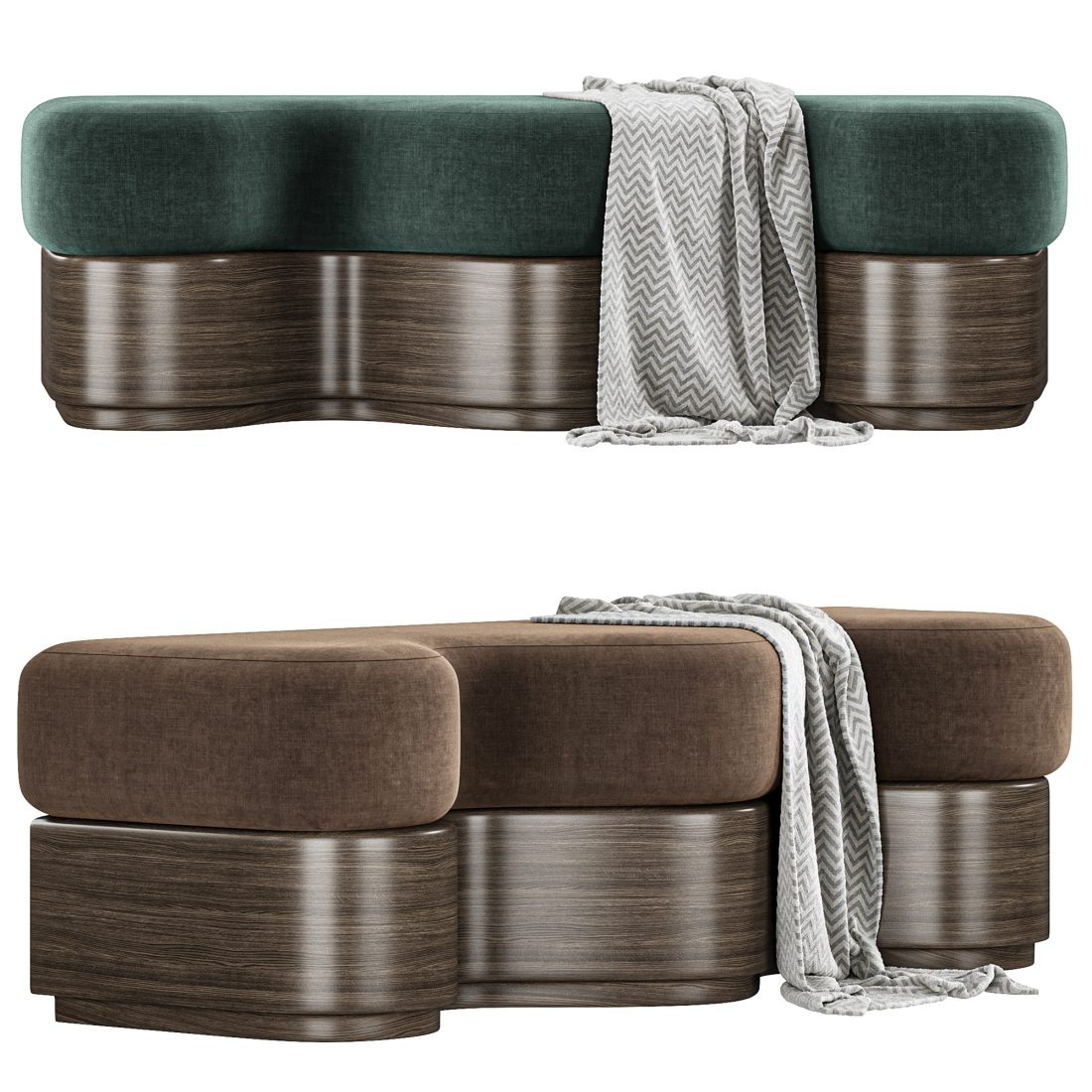 Triana Bench By En Gold - 3D Model for Corona
