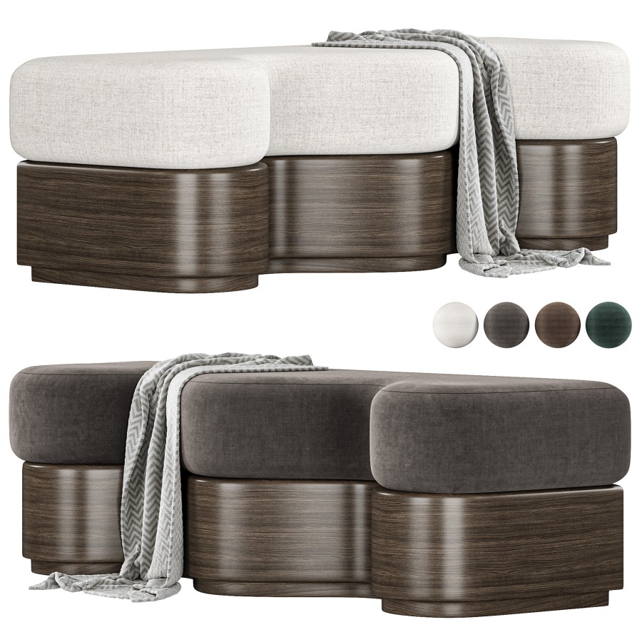 Triana Bench By En Gold - 3D Model for Corona