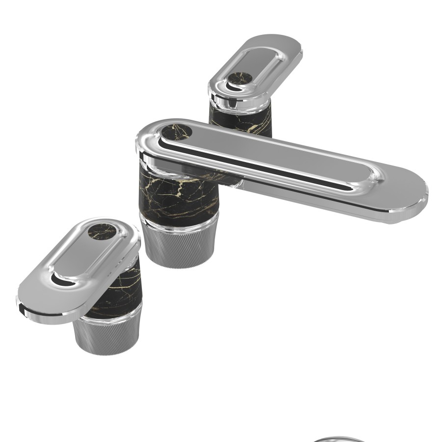 Thg Widespread Lavatory Set With Drain Faucet 3D Model for Corona | CGMood