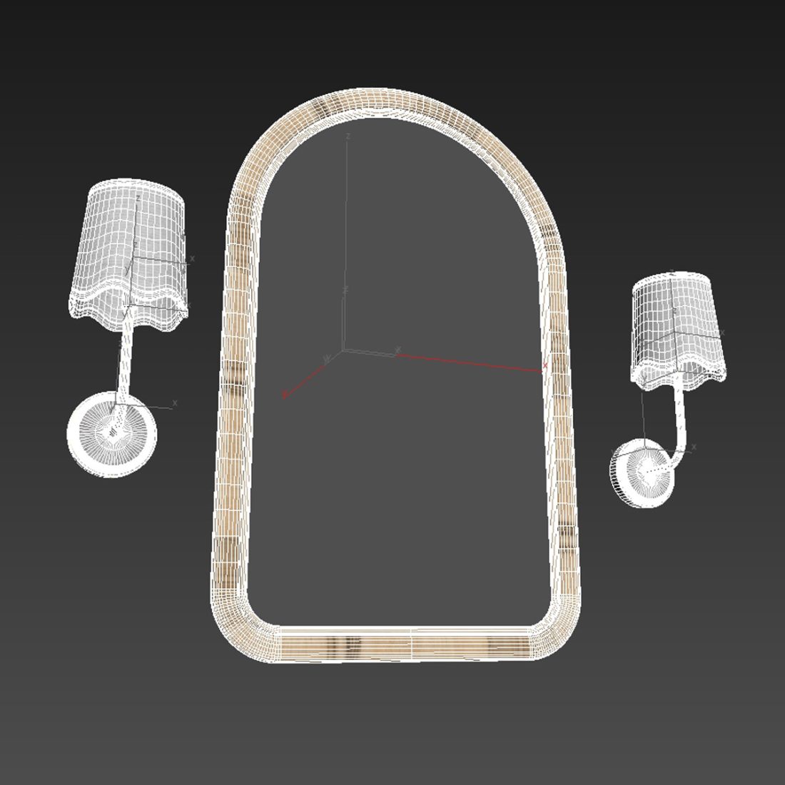 Regina Andrew Ariel Sconce Cooper Classics - 3D Model for Corona