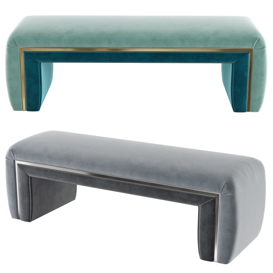 Velvet Ida Bench 3D Model for VRay, Corona | CGMood