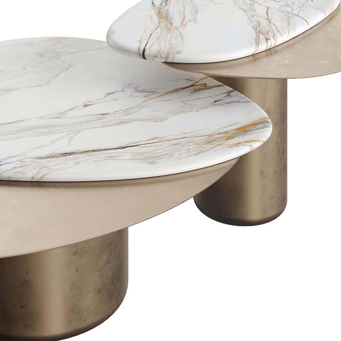 Natuzzi Italia Splash Coffee Table - 3D Model for VRay, Corona