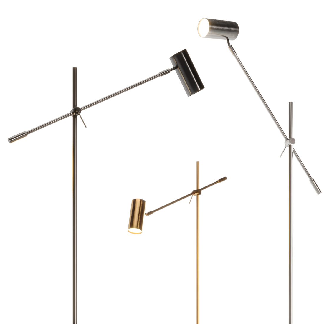 Flemings Dimmable Led Task Floor Lamp 3D Model for VRay, Corona | CGMood