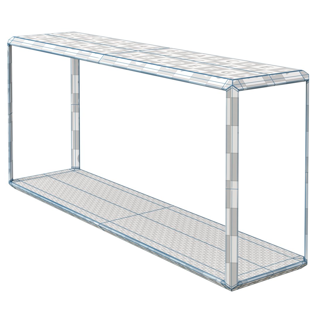 Coco Republic Max Glass Console - 3D Model for VRay, Corona