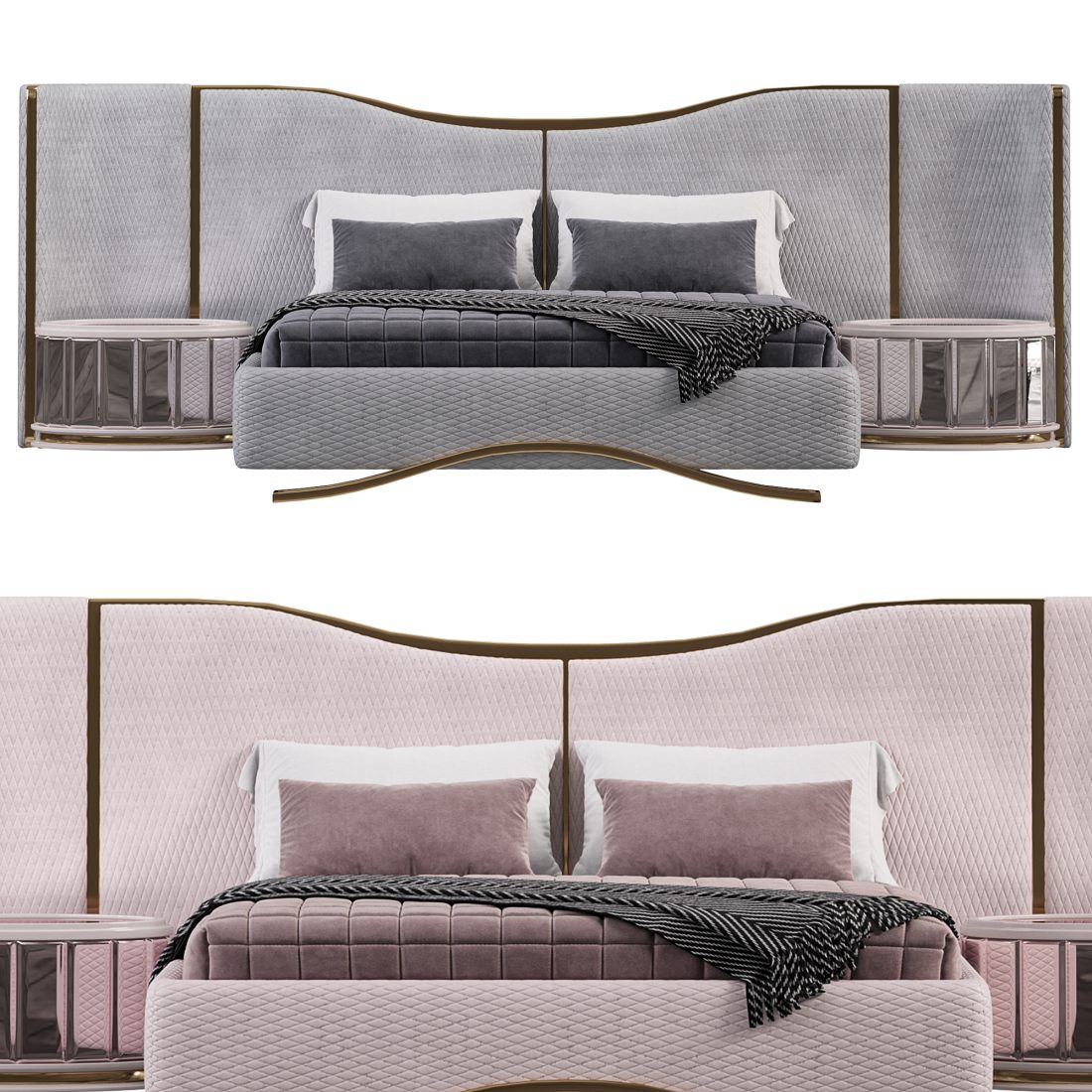 Zamora Bed By Evgor Luxury 3D Model for Corona | CGMood