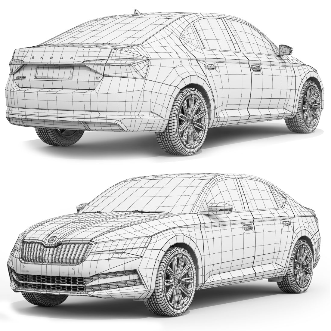 Skoda Superb IV 2020 3D Model for VRay | CGMood
