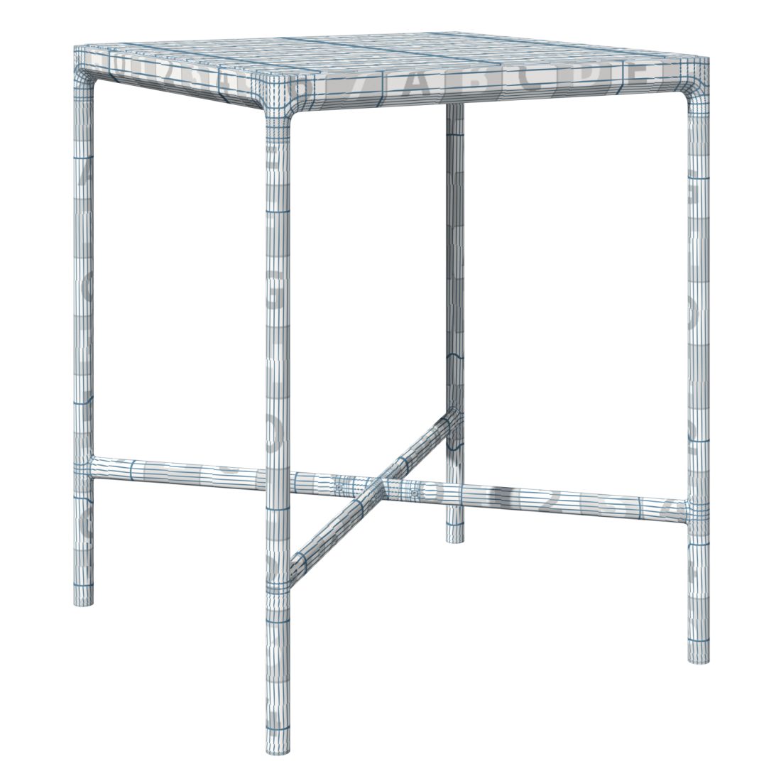 Houe Henrik Pedersen Four Outdoor Bar Table 3D Model for VRay, Corona ...
