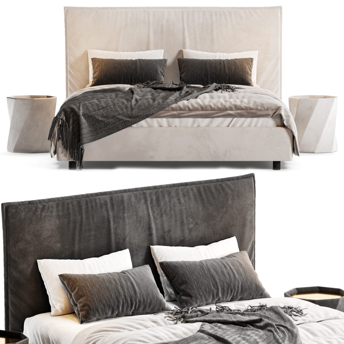 Fiji Bed By Ivano Redaelli - 3D Model for Corona