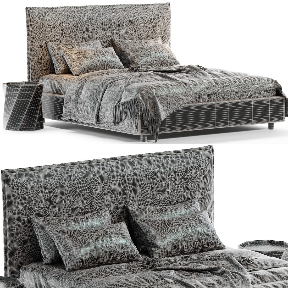 Fiji Bed By Ivano Redaelli - 3D Model for Corona