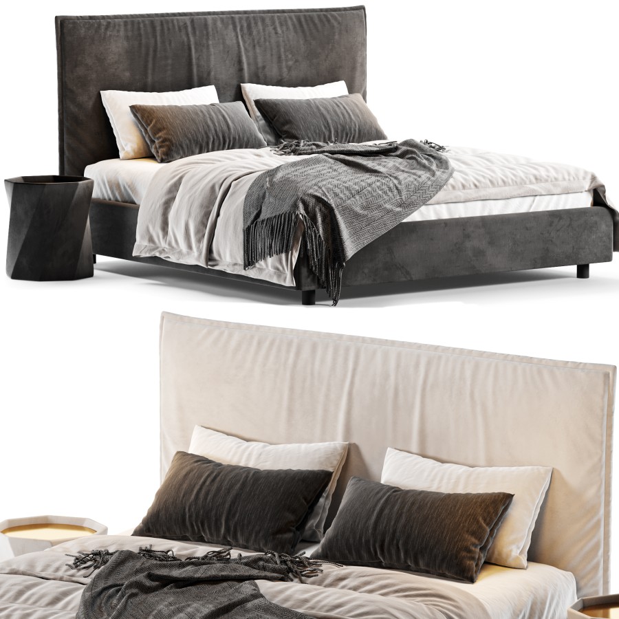 Fiji Bed By Ivano Redaelli - 3D Model for Corona