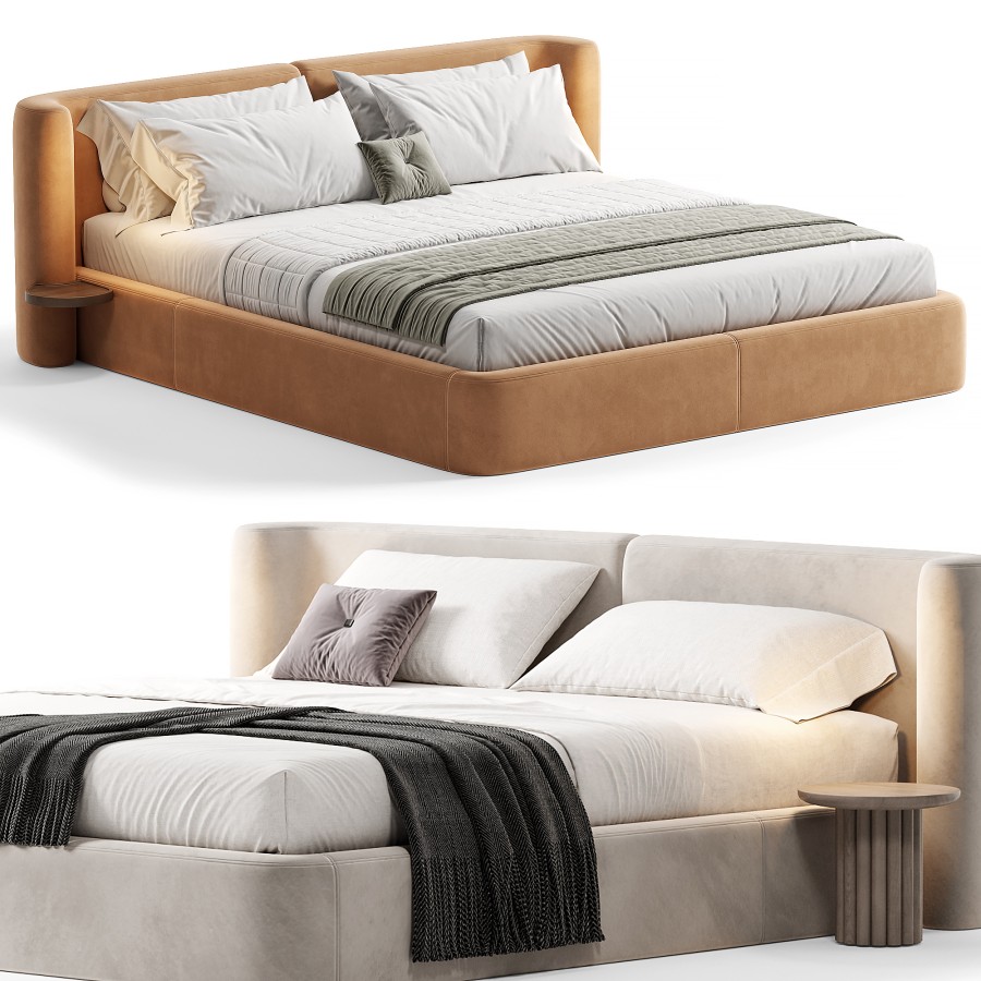 Clara Bed By Baxter - 3D Model for Corona