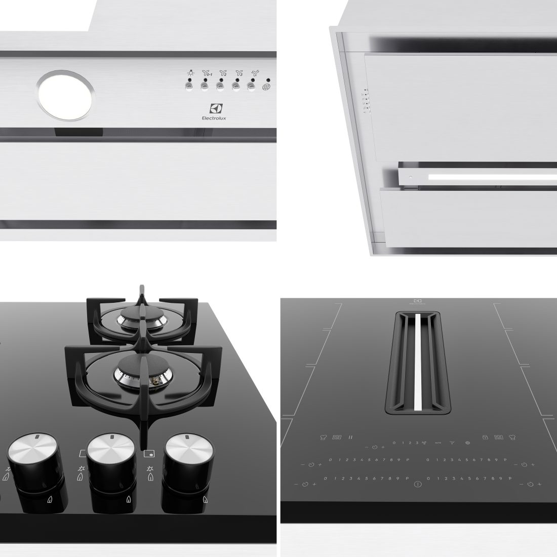 Electrolux Kitchen Appliances - 3D Model for VRay, Corona