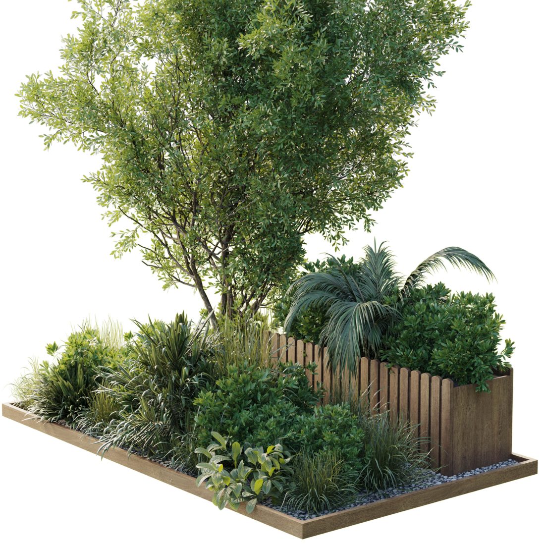 Garden Plants Box - Outdoor Plants Set 183 3D Model for VRay, Corona ...