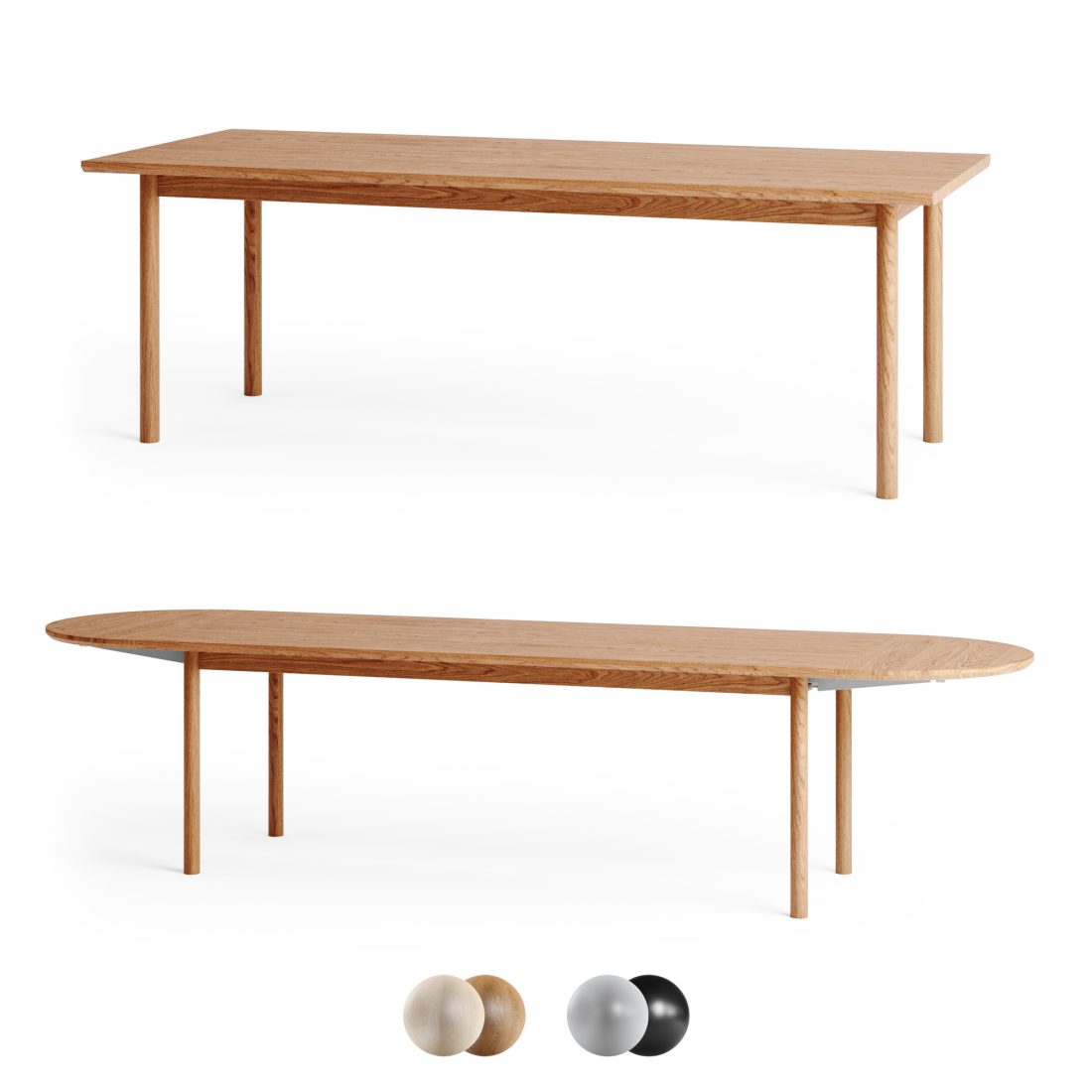 Bolia Dining Table Track1 3D Model for VRay, Corona | CGMood