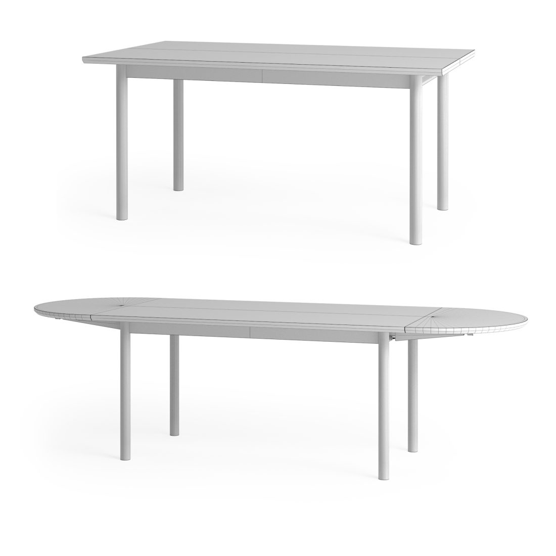 Bolia Dining Table Track1 3D Model for VRay, Corona | CGMood