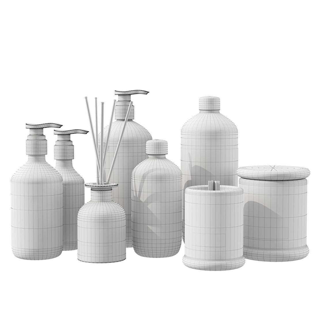 Soap And Candles Set 01 Zara Home - 3D Model for VRay, Corona