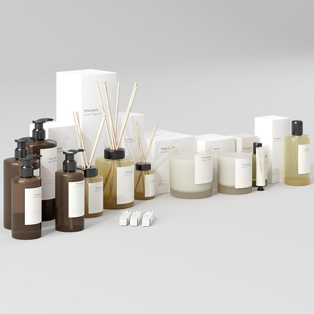 Spray And Soaps Set 01 Zara Home 3D Model for VRay, Corona | CGMood