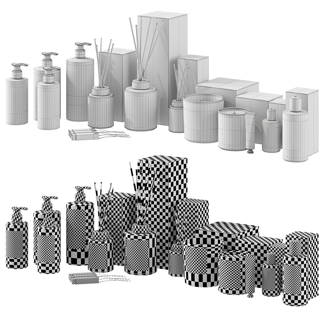 Spray And Soaps Set 01 Zara Home 3D Model for VRay, Corona | CGMood