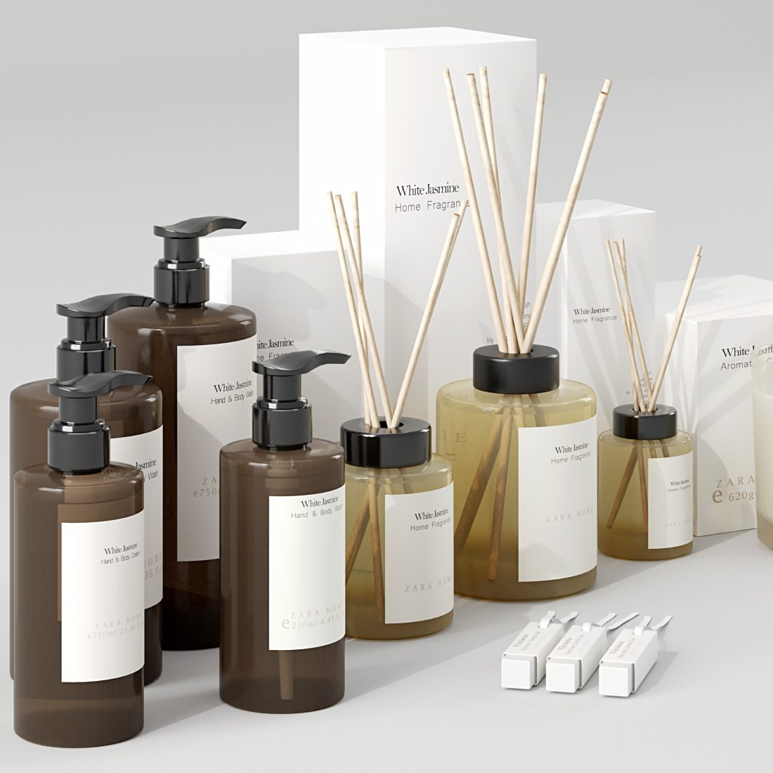 Spray And Soaps Set 01 Zara Home 3D Model for VRay, Corona | CGMood