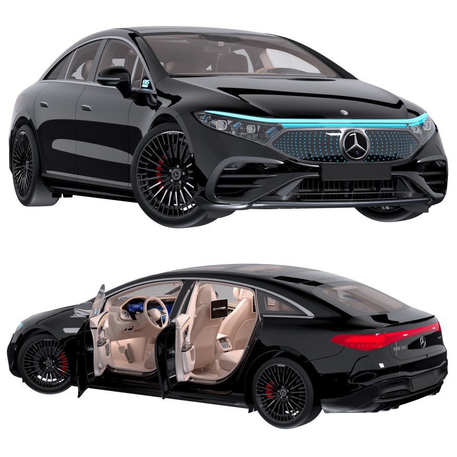 Mercedes Benz Eqs Electric 3D Model for Corona | CGMood