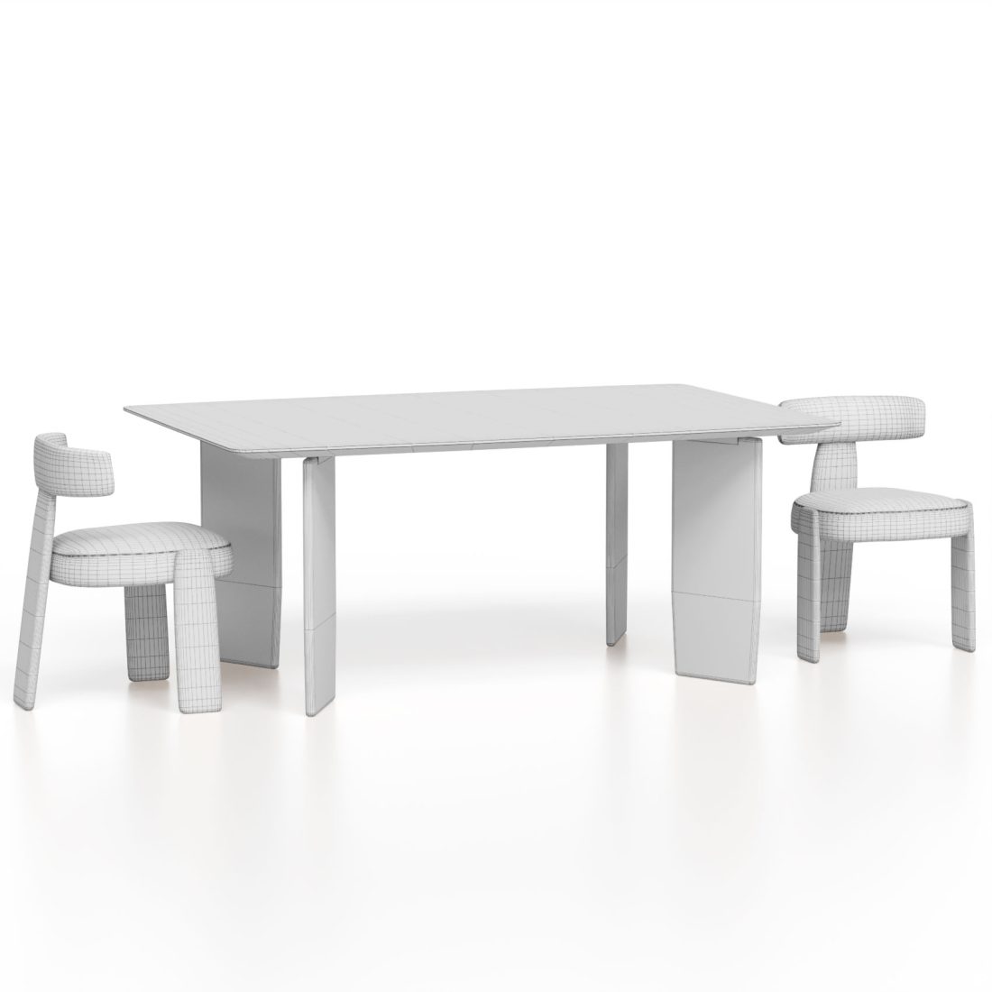 Oru Chair Si2270 And Oru Table Me6540 Andreuworld 3D Model for VRay ...