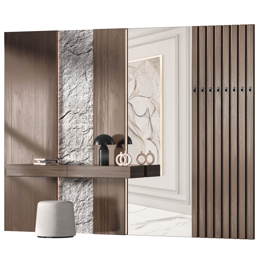 Hallway Set N1 3D Model for Corona | CGMood