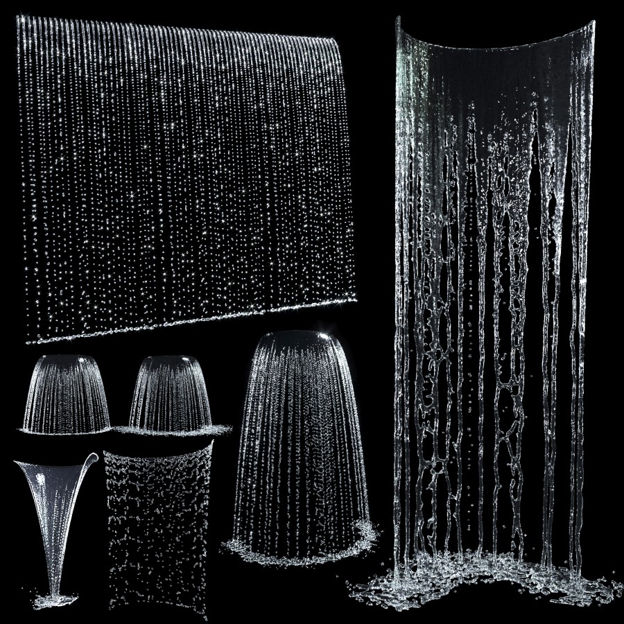 Waterfall Set #2 3D Model for Corona | CGMood