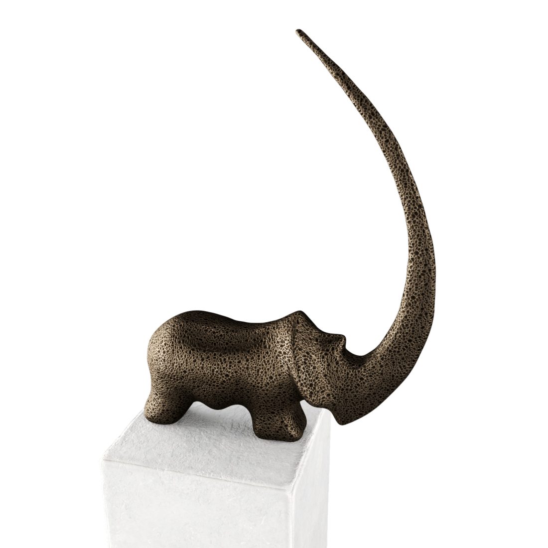Rhino Modern Sculpture 3D Model for VRay, Corona | CGMood