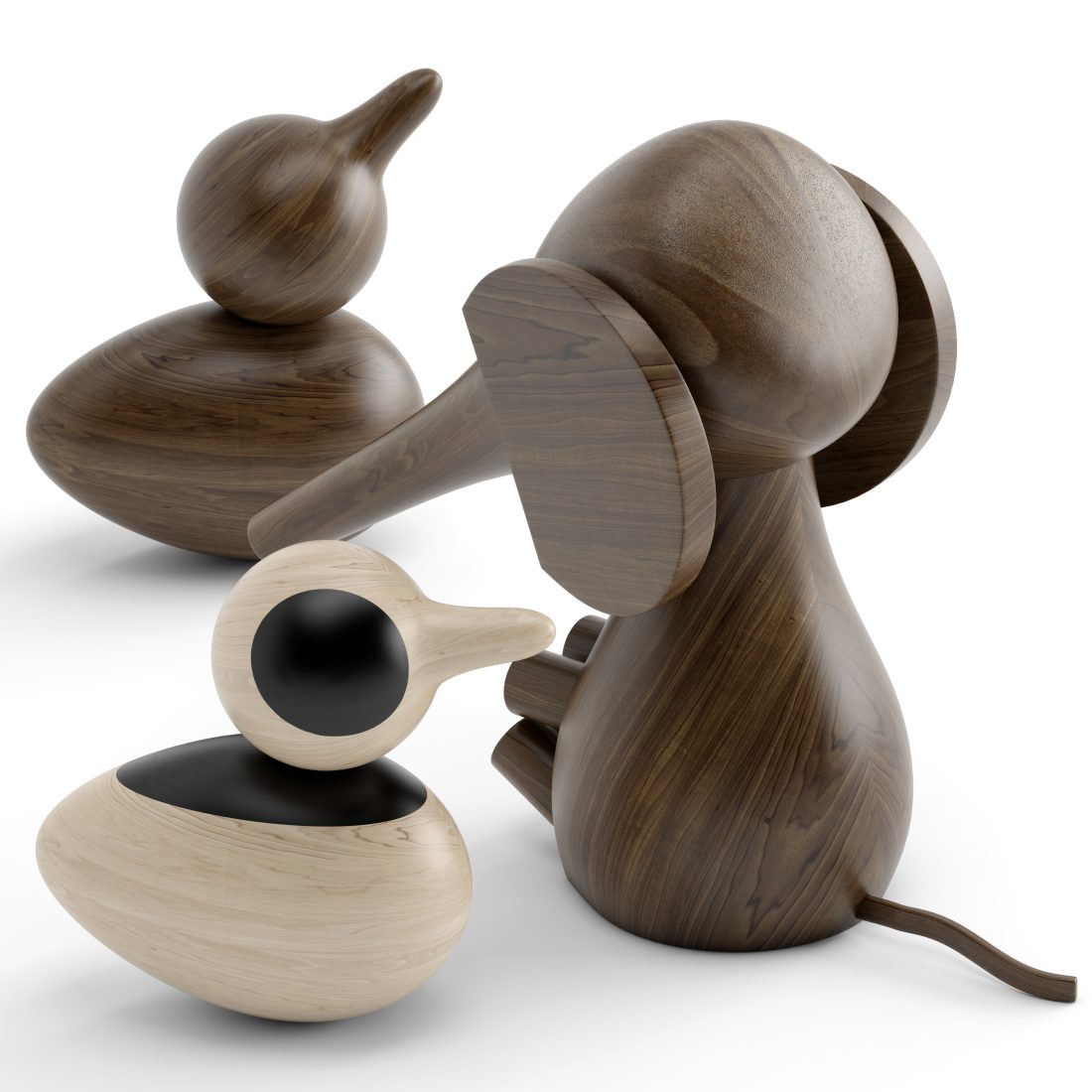 Wooden Toys - 3D Model for VRay, Corona
