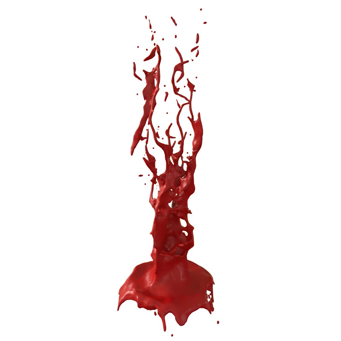 6 Blood Splash - 3D Model for VRay, Corona
