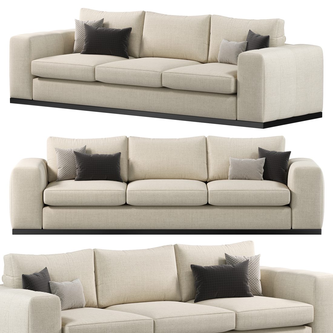 Charlie Sofa By Laskasas - 3D Model for Corona