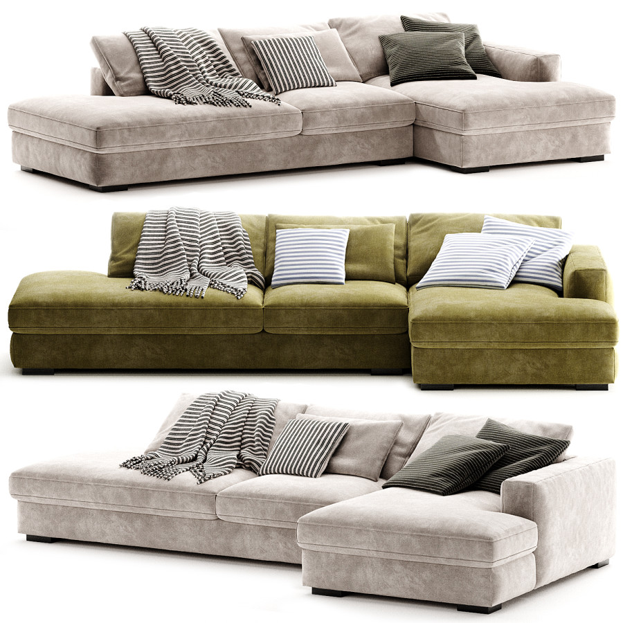 Sofa Boconcept Cenova Chaise Longue - 3D Model for Corona
