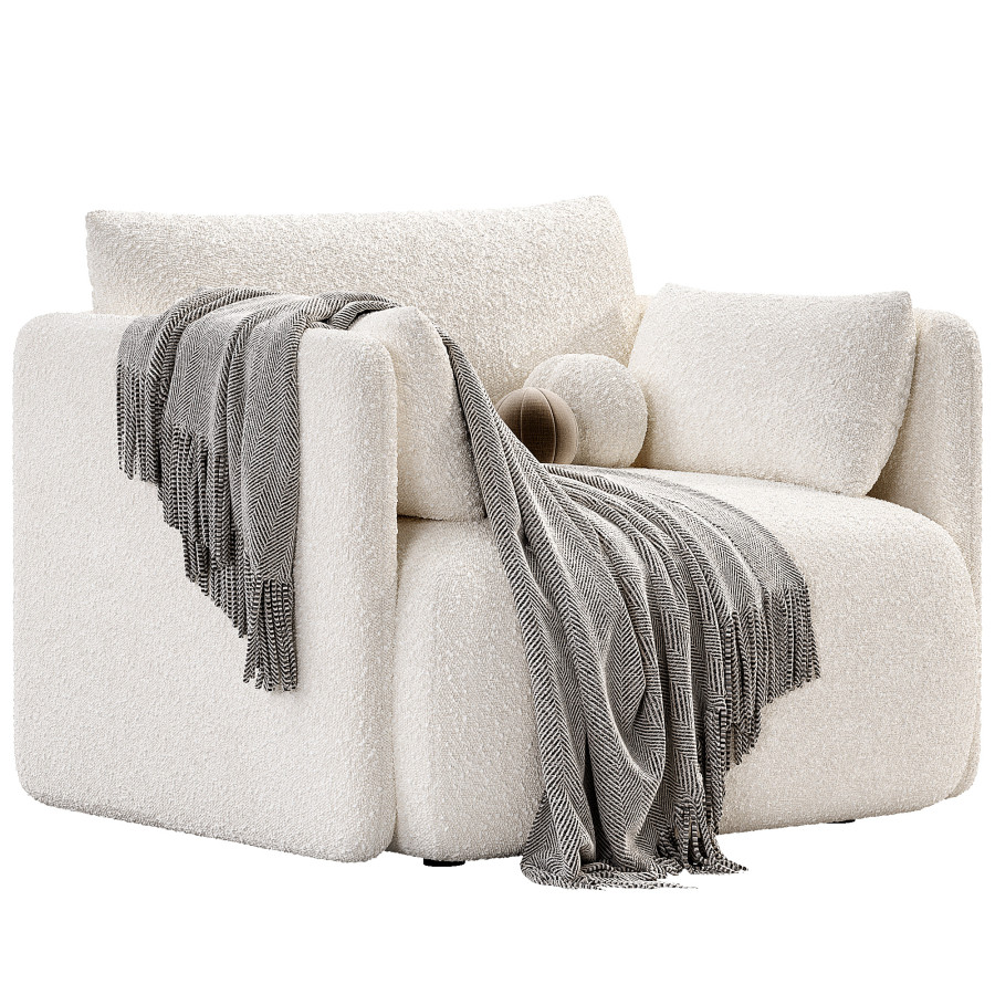 Offset Lounge Chair - 3D Model for Corona
