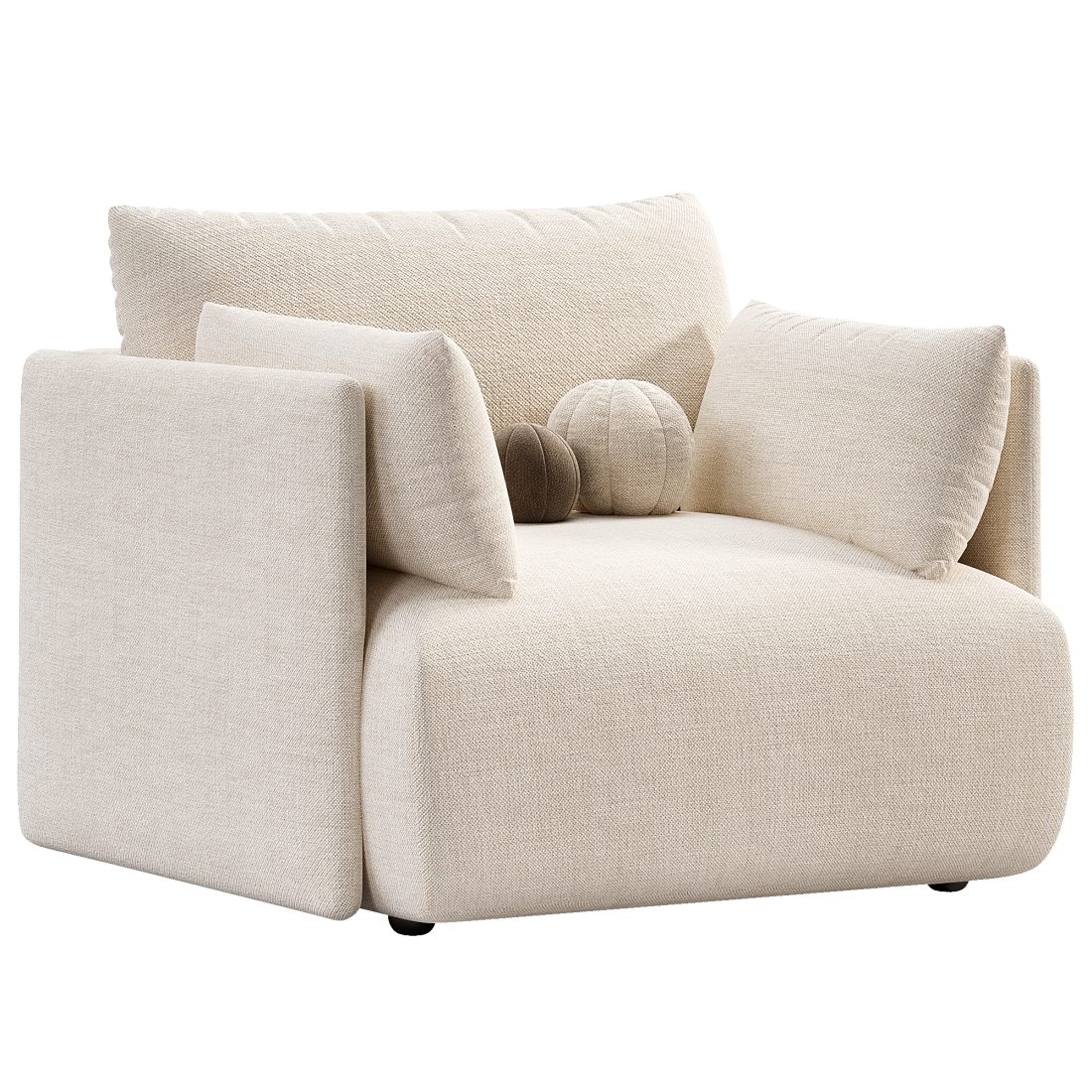 Offset Lounge Chair - 3D Model for Corona