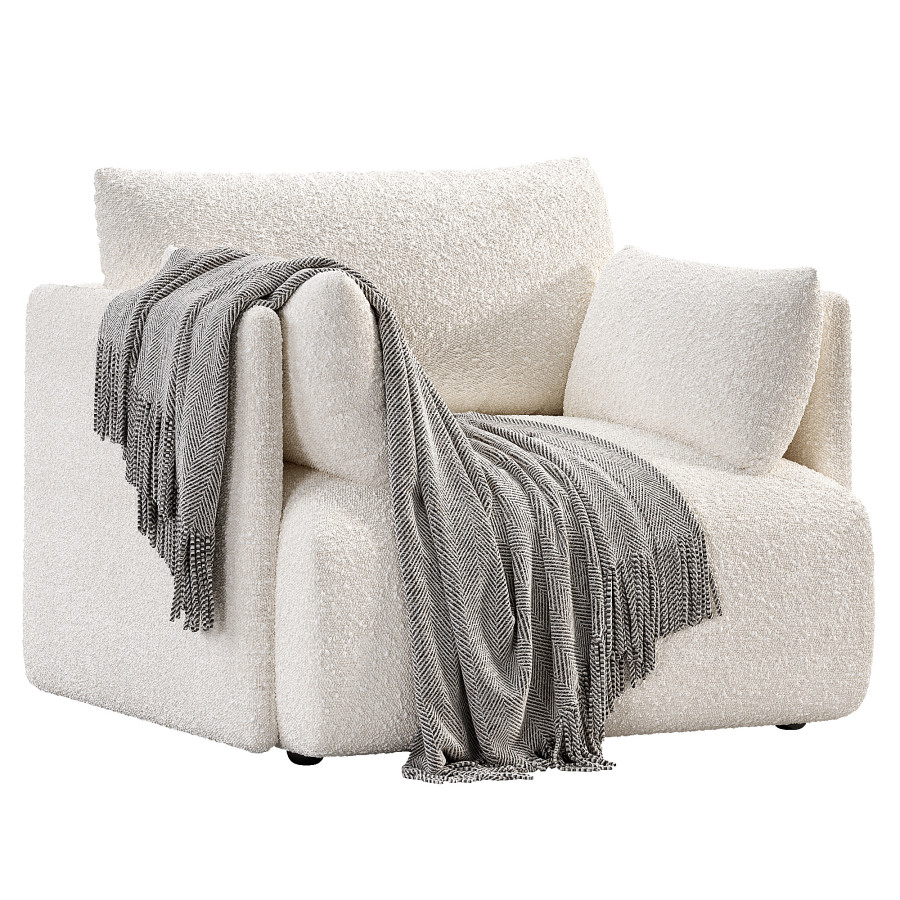 Offset Lounge Chair - 3D Model for Corona