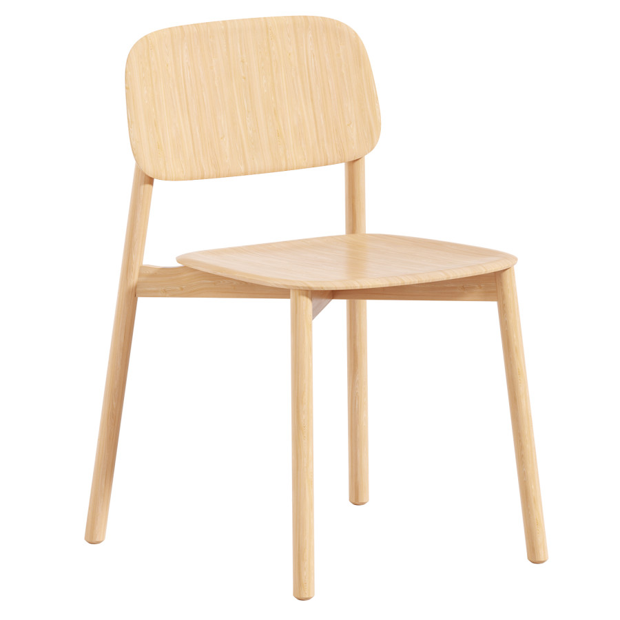 Hay Soft Edge Chair Wood Frame - 3D Model for Corona
