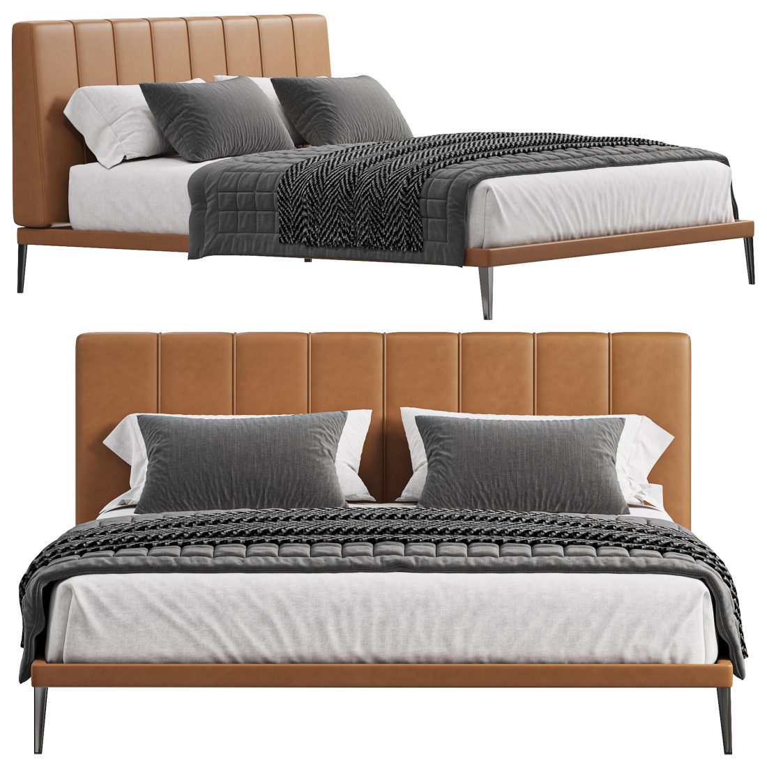 Megan Bed By Bodema - 3D Model for Corona