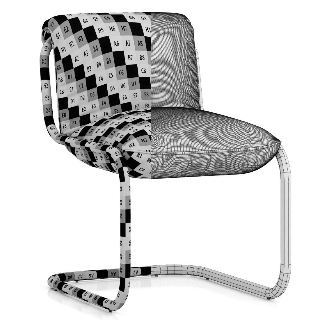 Baxter So Far Chair - 3D Model for VRay