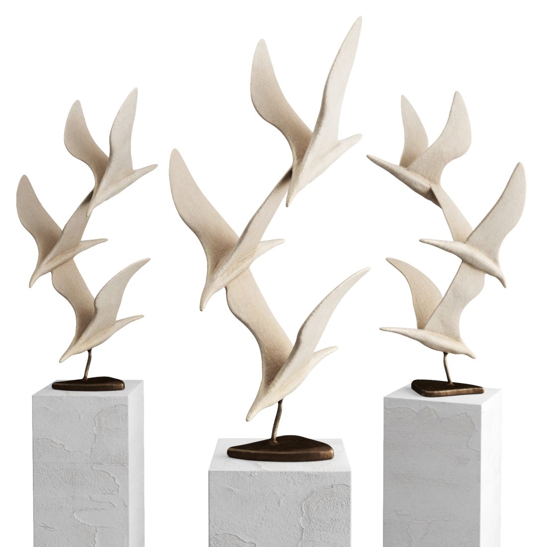 Birds Modern Art 3D Model for VRay, Corona | CGMood
