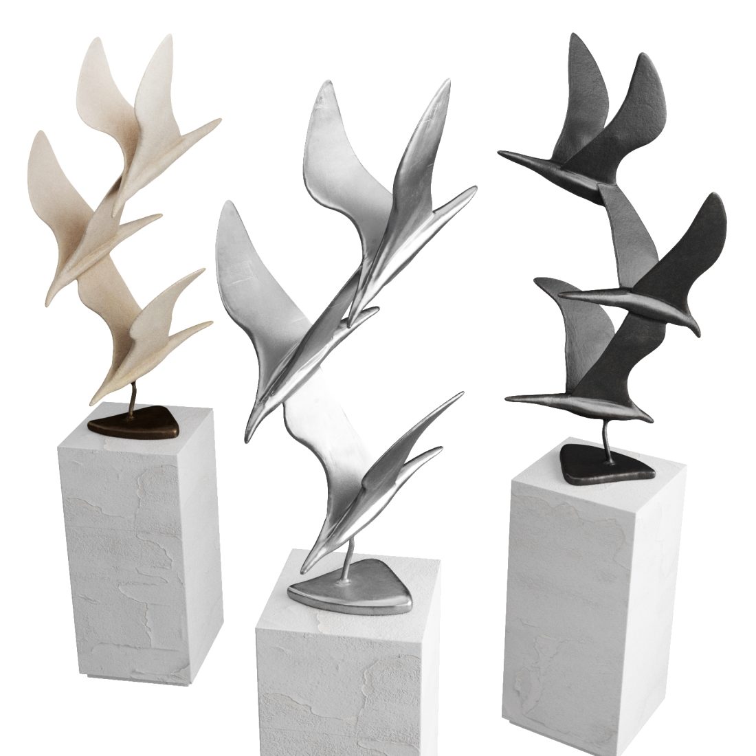 Birds Modern Art 3D Model for VRay, Corona | CGMood