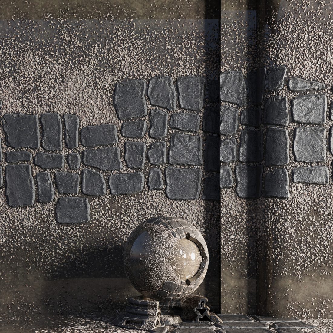 H69 Wet Pathway | PBR | 4K - 3D Model for VRay, Corona