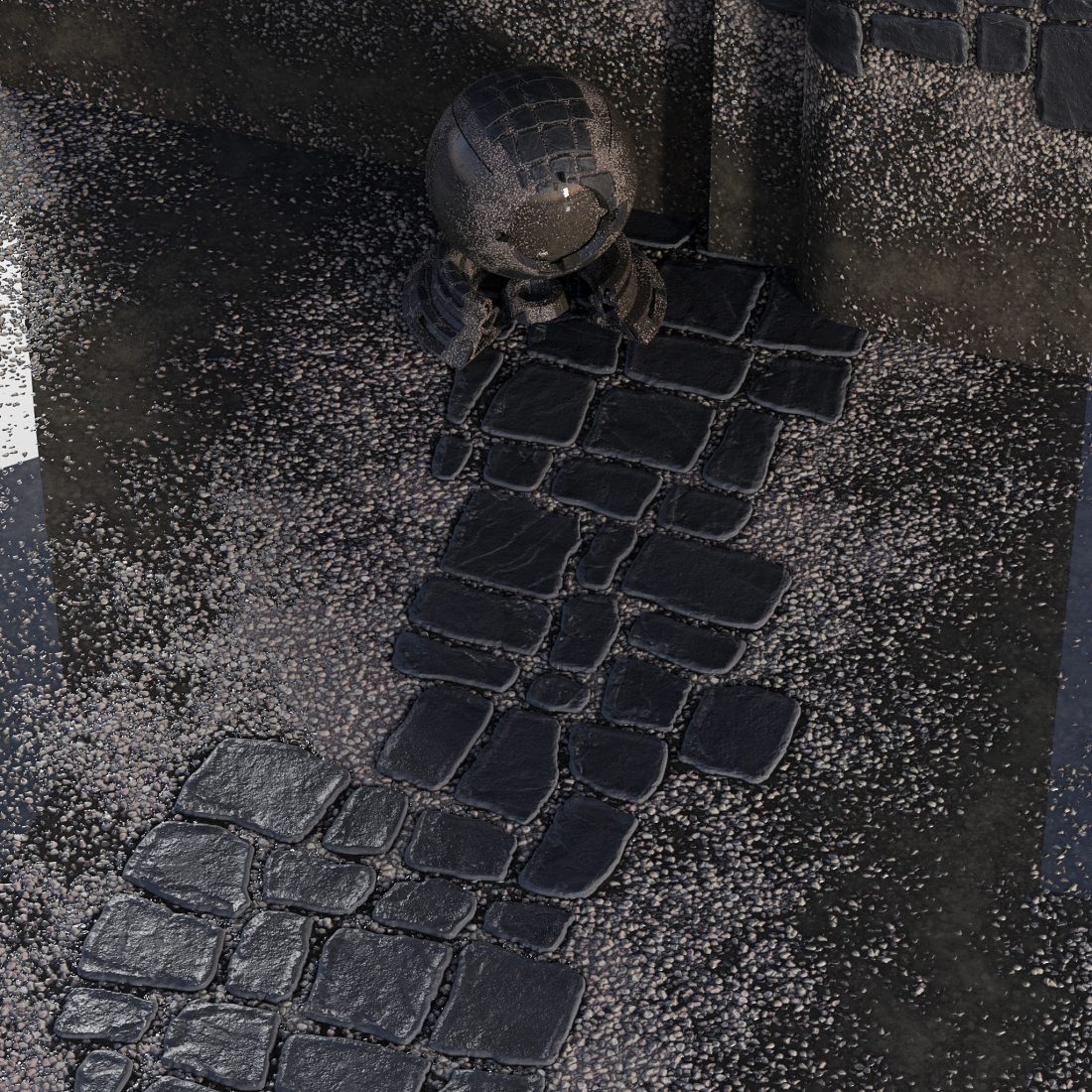 H69 Wet Pathway | PBR | 4K - 3D Model for VRay, Corona